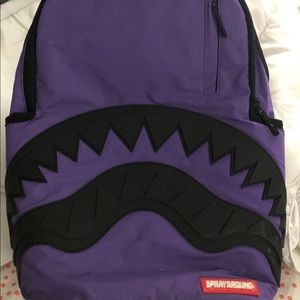Bags | Reflective Purple Sprayground Backpack | Poshmark